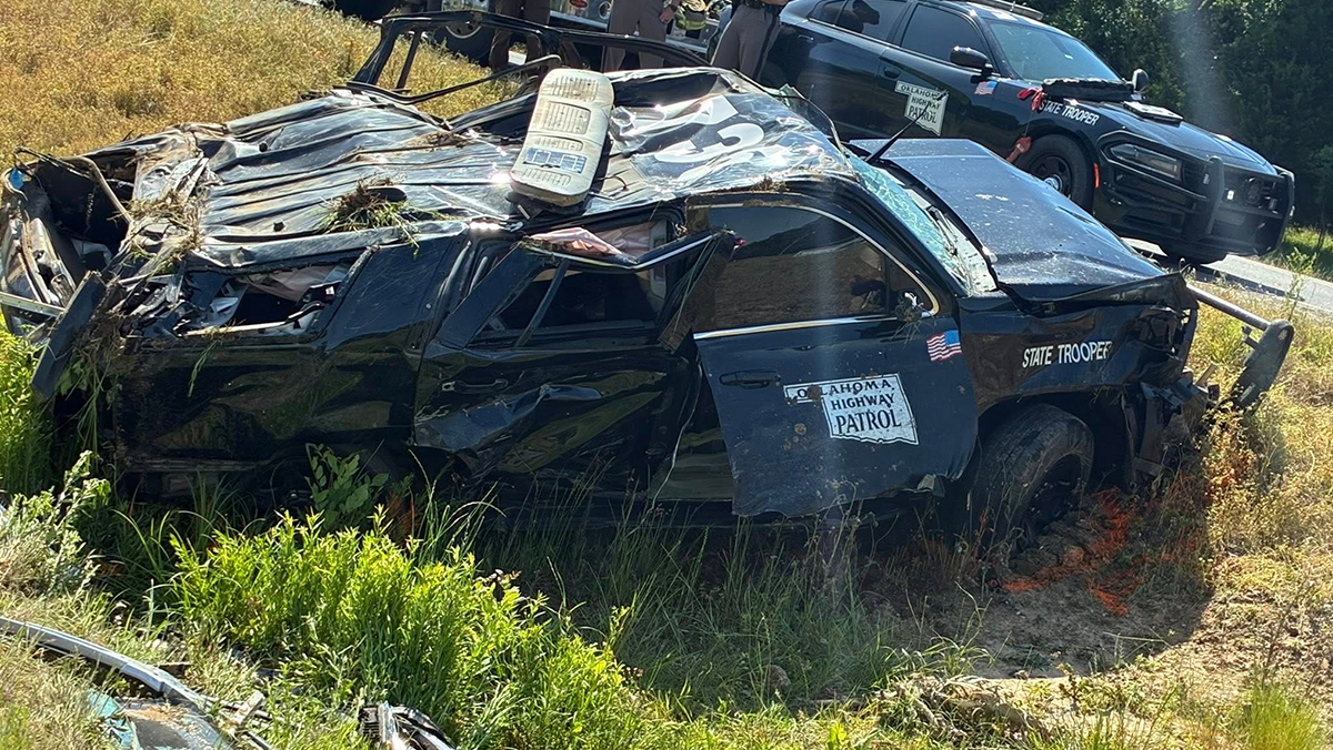 Pictures show trooper's vehicle totaled, mangled after crash in eastern ...