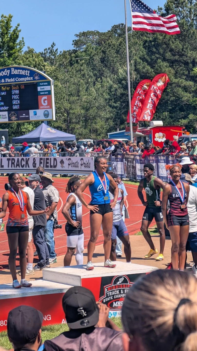 Meridian track team brings home medals, school record from state meet