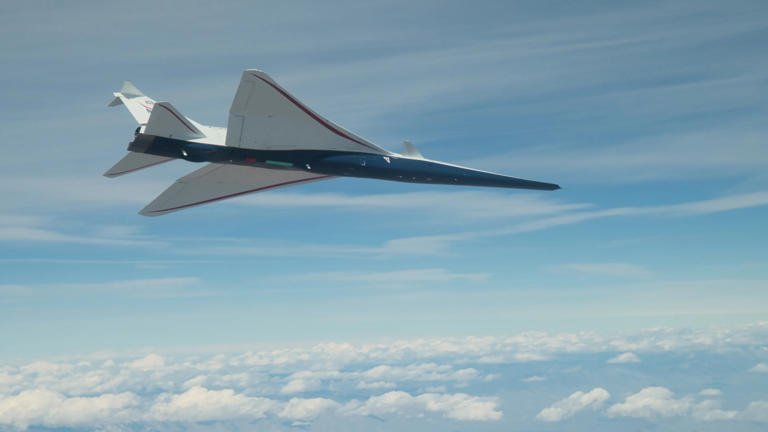 Watch: NASA’s X-59 supersonic aircraft hits Mach 0.98, approaches 767 ...