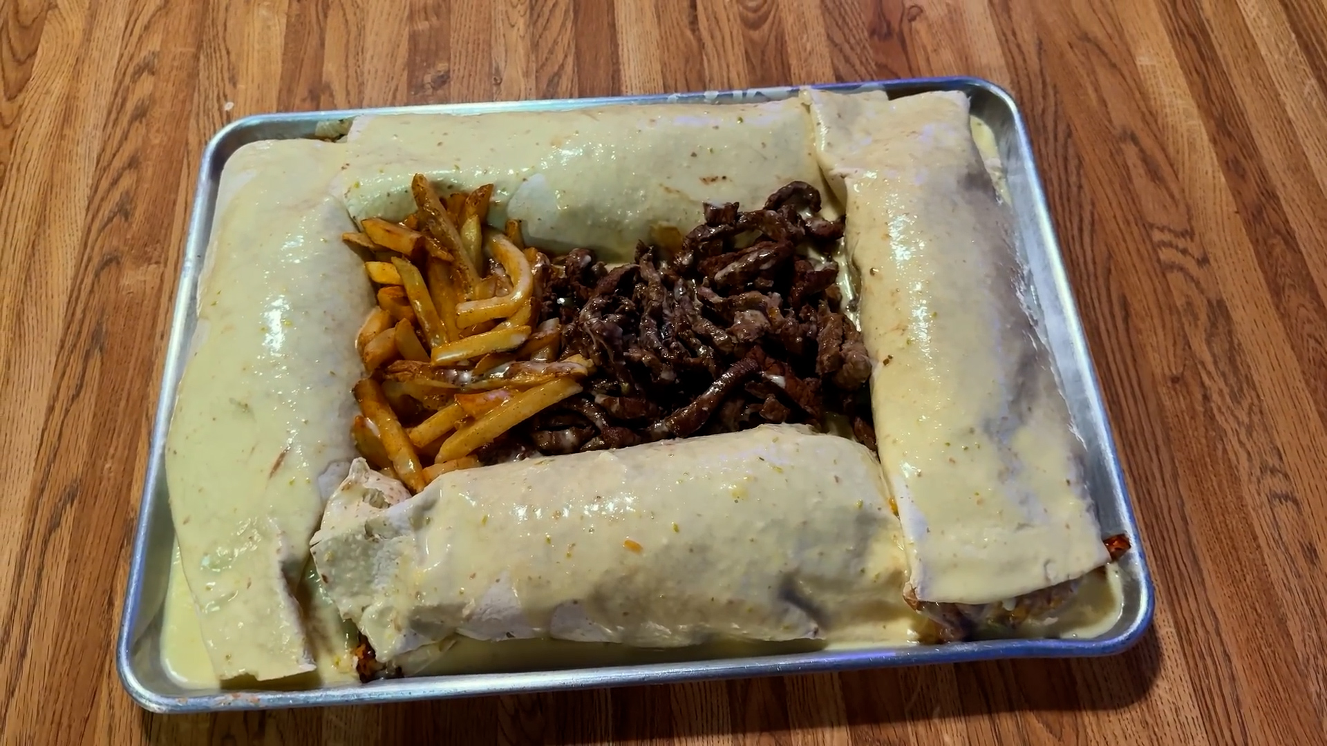 Man attempts mega sized burrito challenge thats nearly impossible