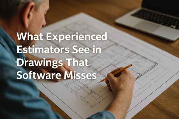What experienced estimators see in drawings that software misses