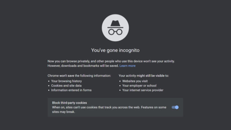 Incognito mode doesn't do what you probably think it does