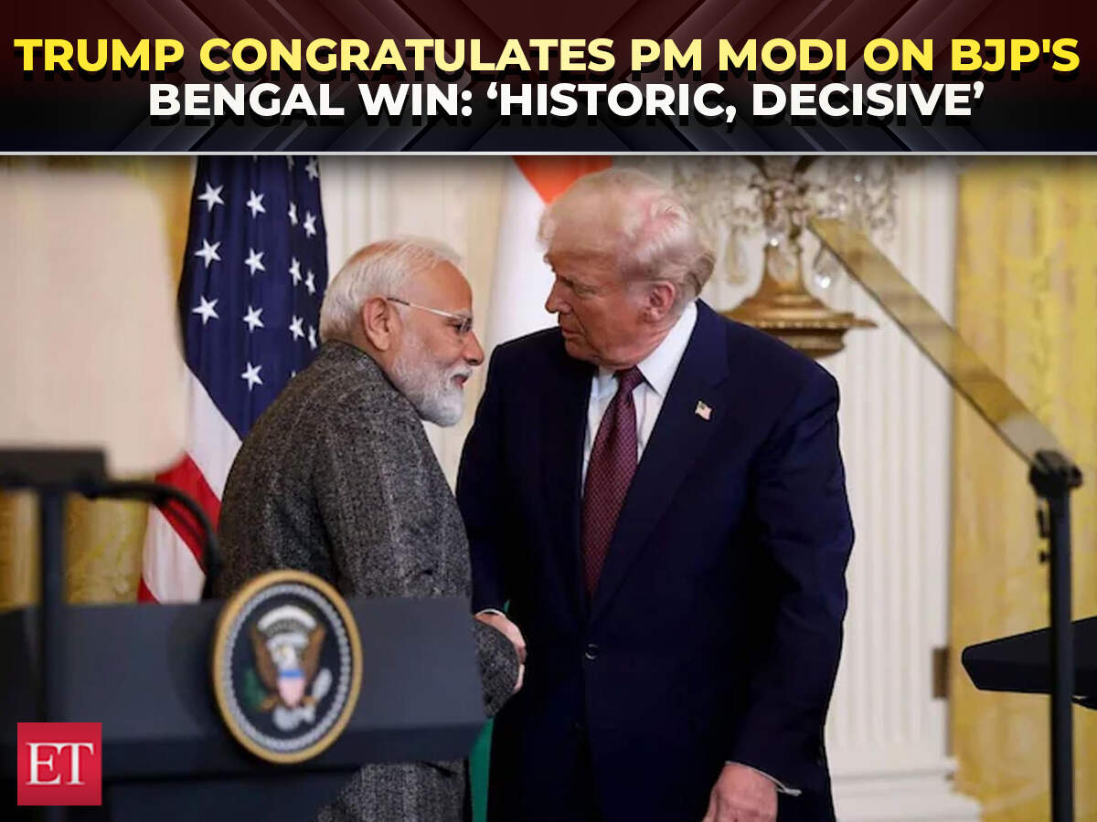 Trump congratulates PM Modi over 'historic, decisive' victory in Bengal ...