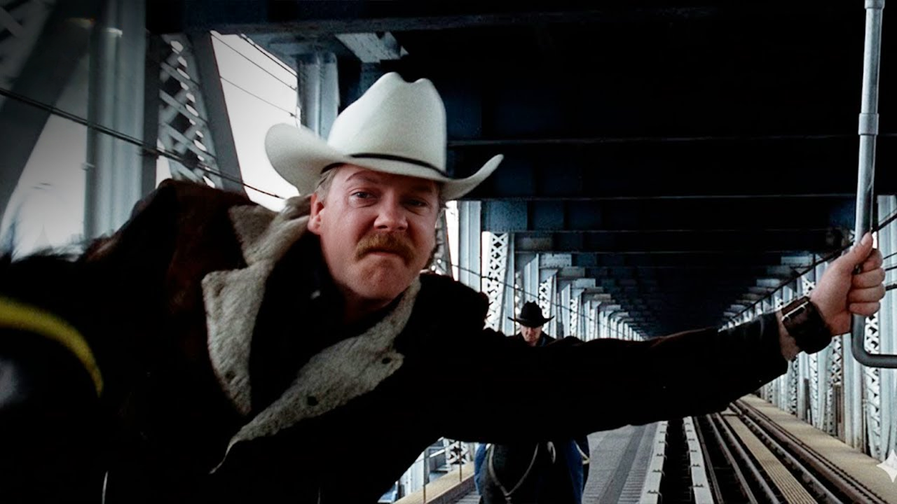 The cowboys chase down a train on horseback | The cowboy way