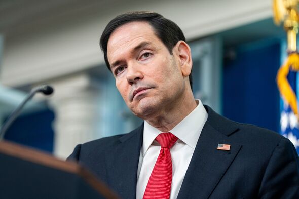 Marco Rubio poses in front of Cuba map after Trump's war threats