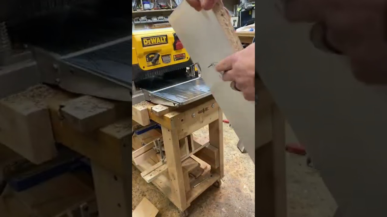Why your DeWalt planer is not a jointer #planer #woodworking
