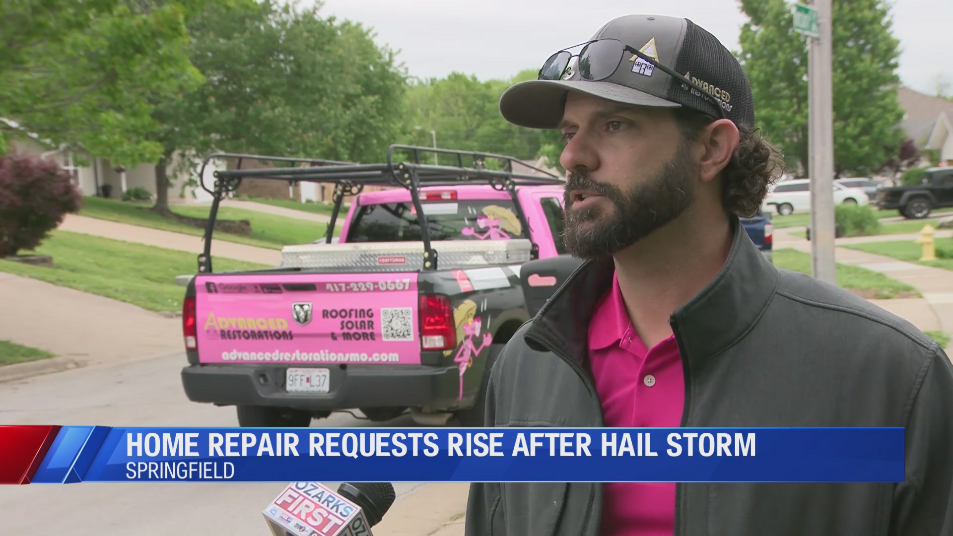Roofing and siding repair requests rising after hail storm