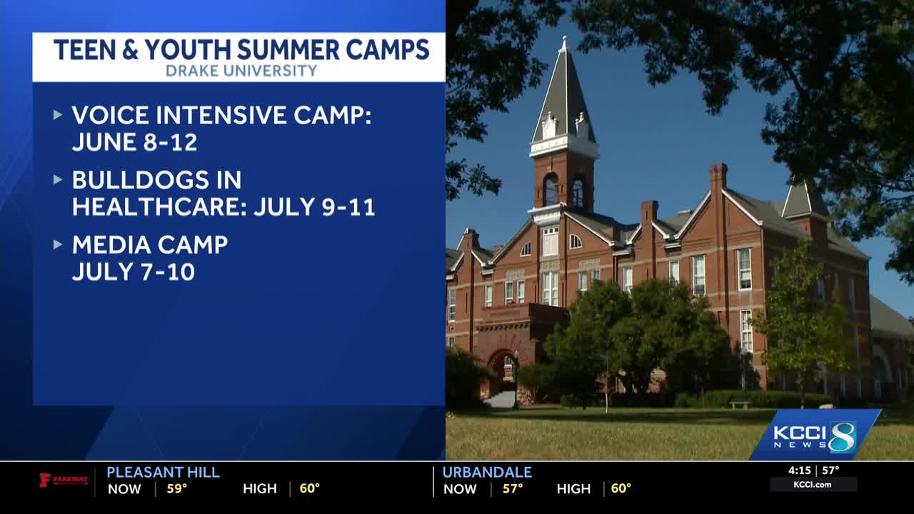 Drake University announces 2026 summer camps for teens in music, health ...