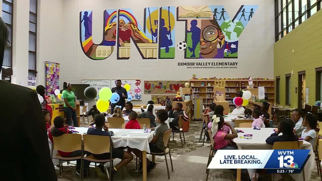 Birmingham elementary school unveils unity mural inspired by students