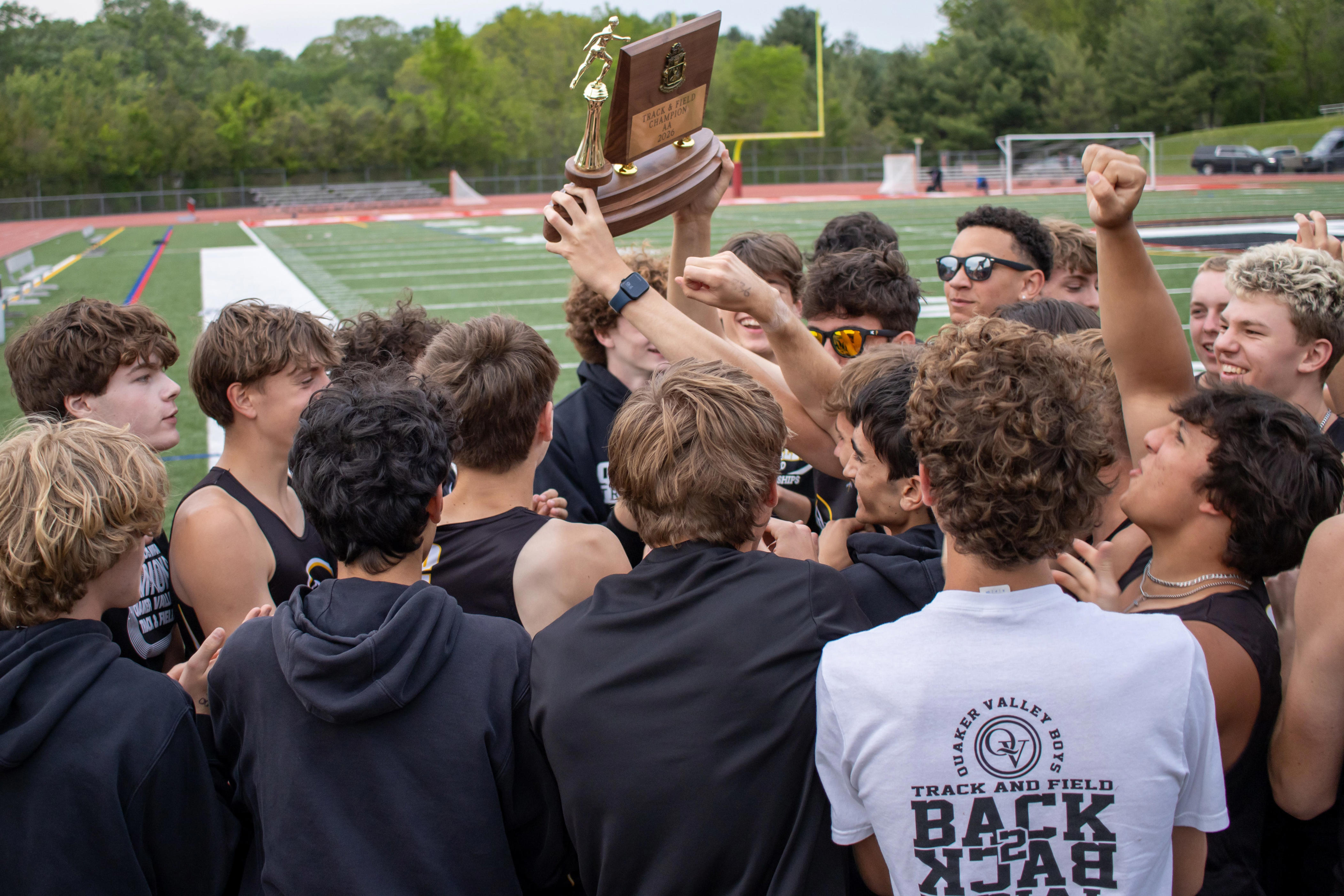 Quaker Valley boys track and field wins third straight team title