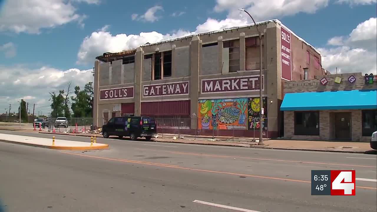 One year after tornado, north St. Louis grocery store still rebuilding