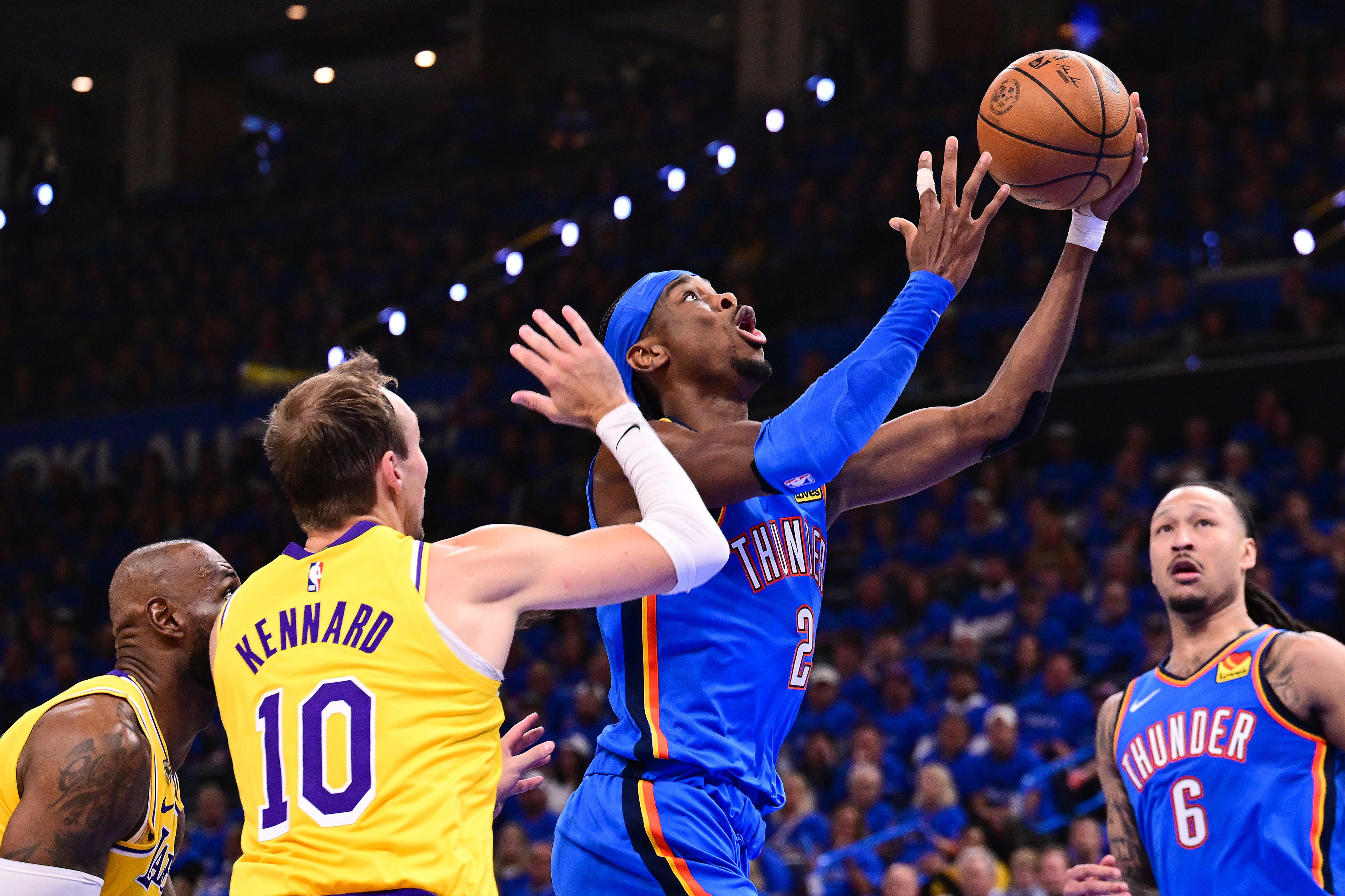 NBA Game 1 winners, losers live: Thunder overpower Lakers; Pistons prevail