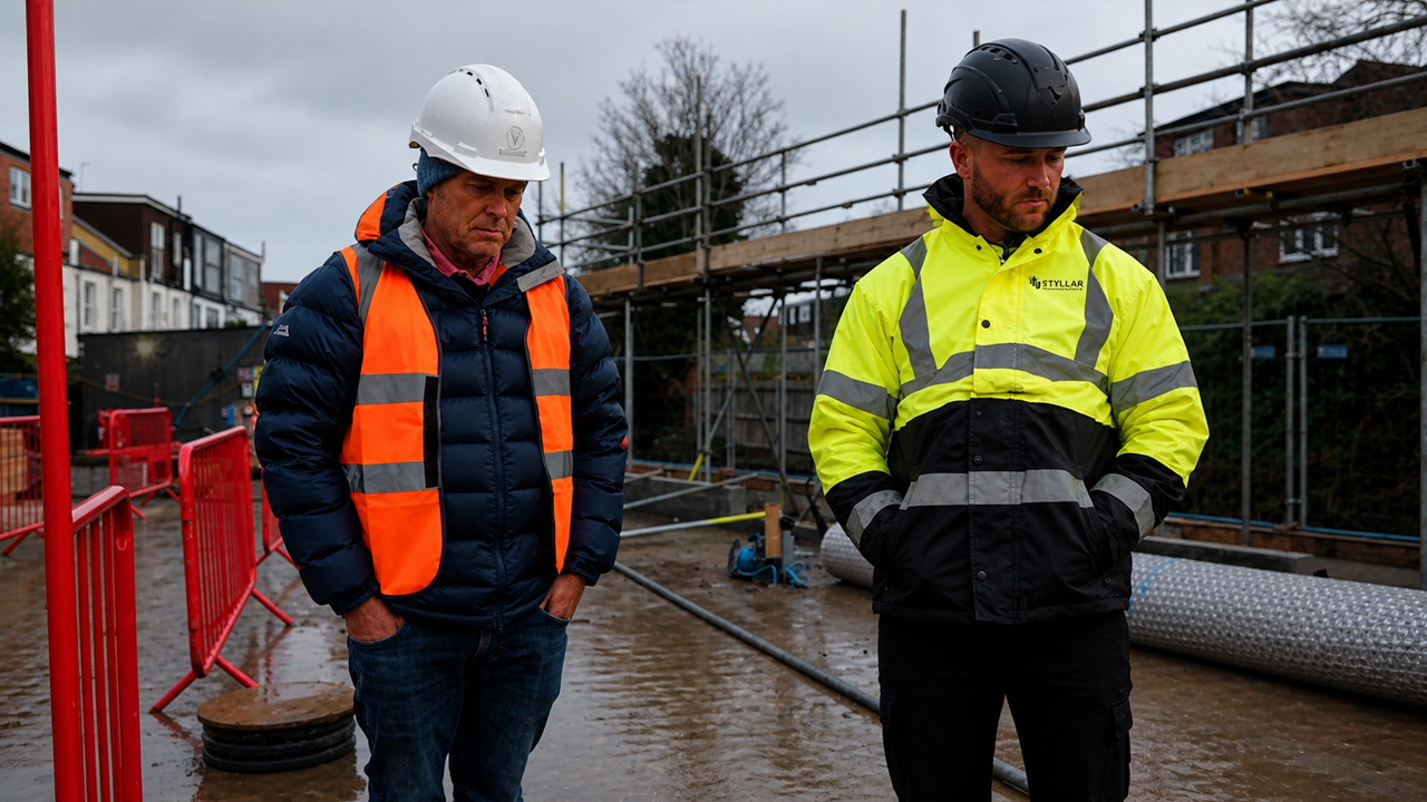 A £110,000 debt hits our scaffolding business
