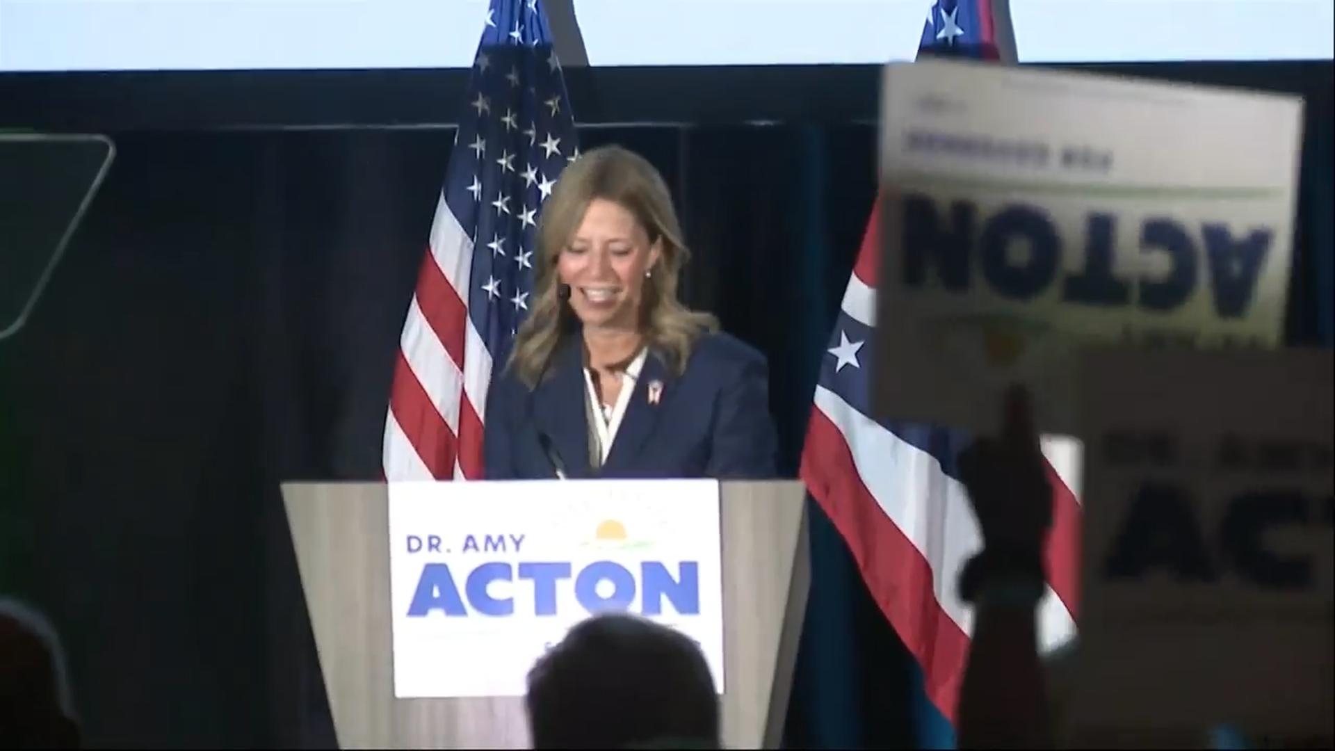 Democrat Amy Acton says it’s time to make Ohio affordable again after ...