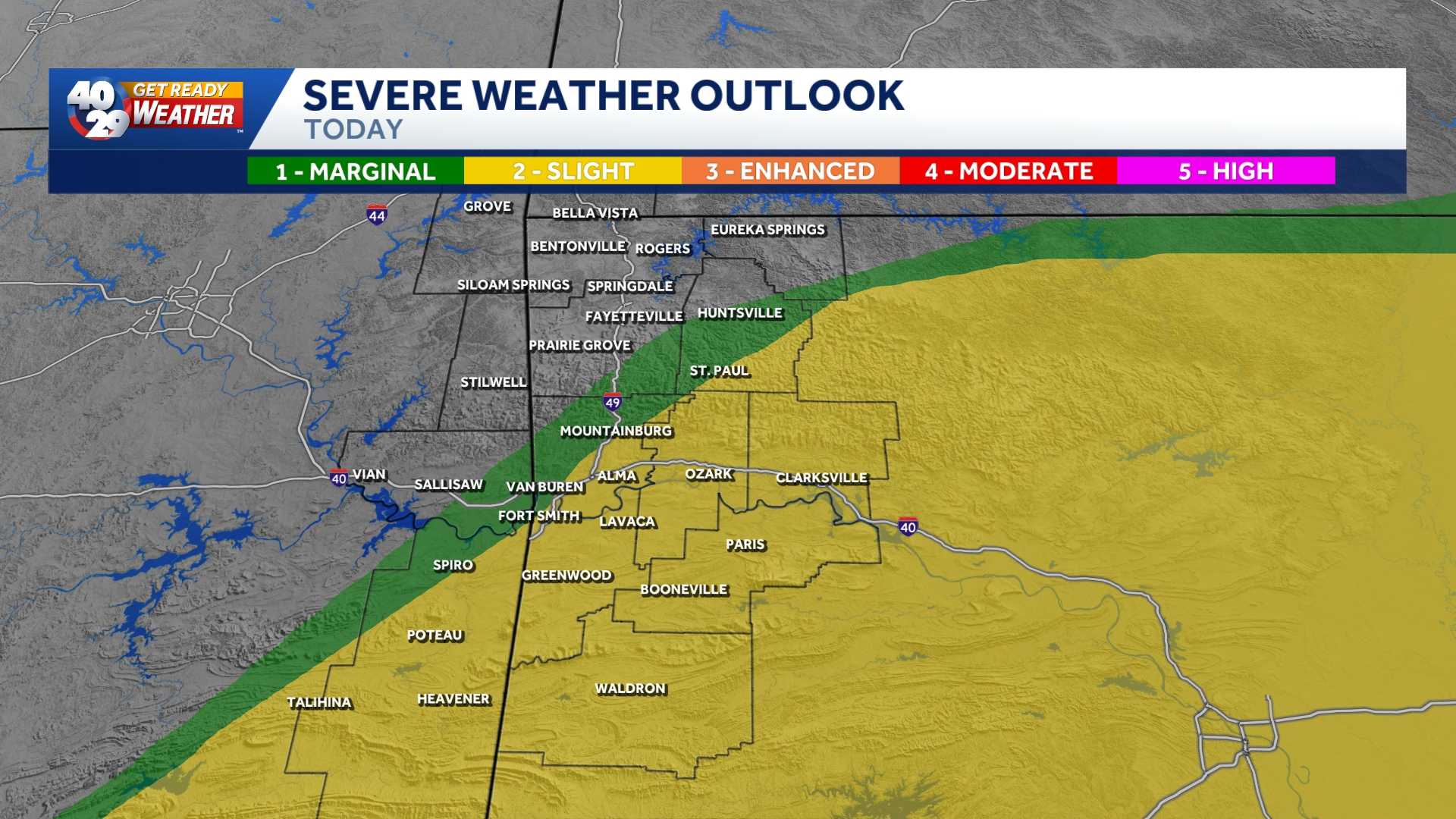Storm chances winding down in Arkansas