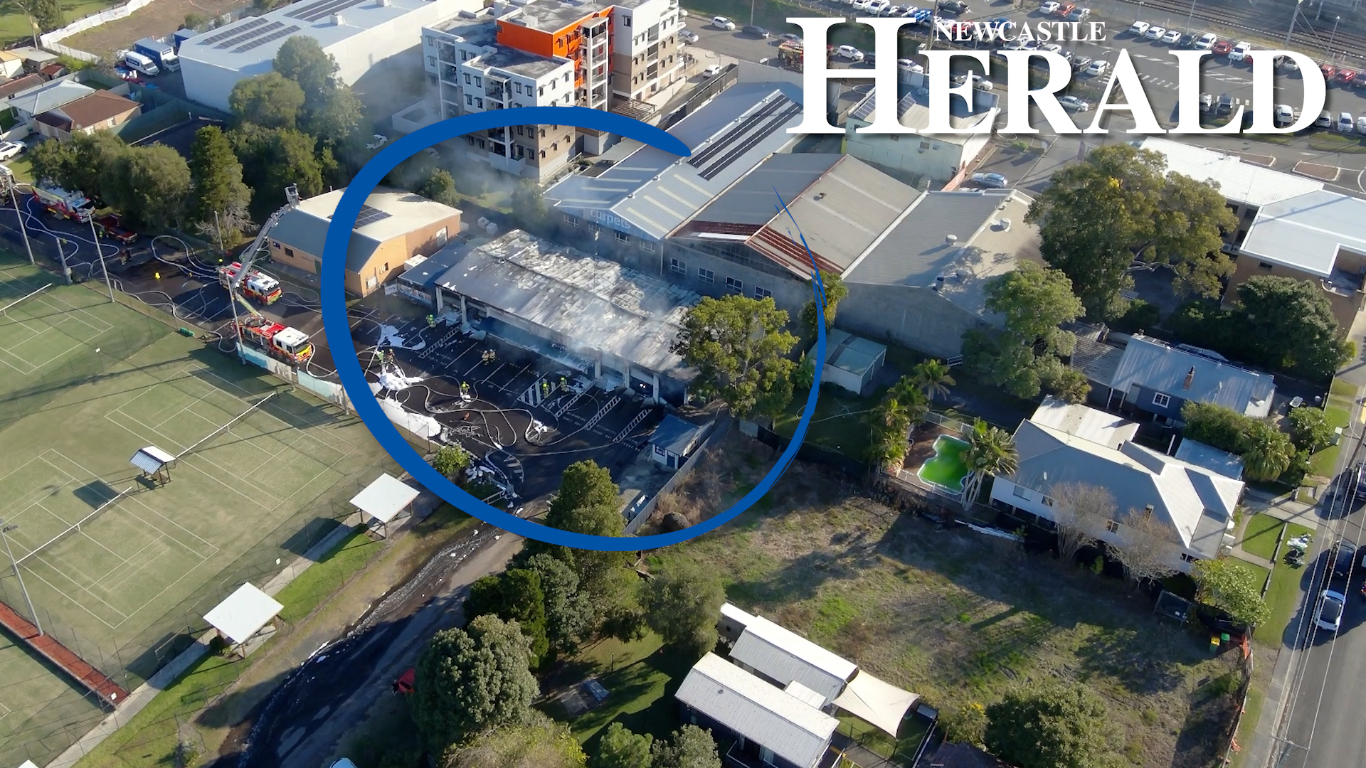 Firefighters save Wyong SES facility and scout
