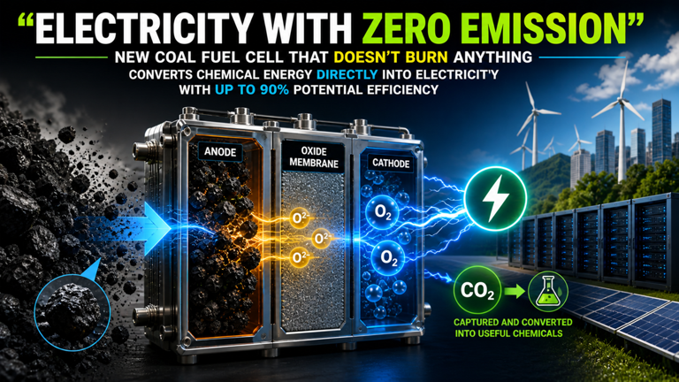 Chinese researchers claim coal fuel cell can reach 90% efficiency