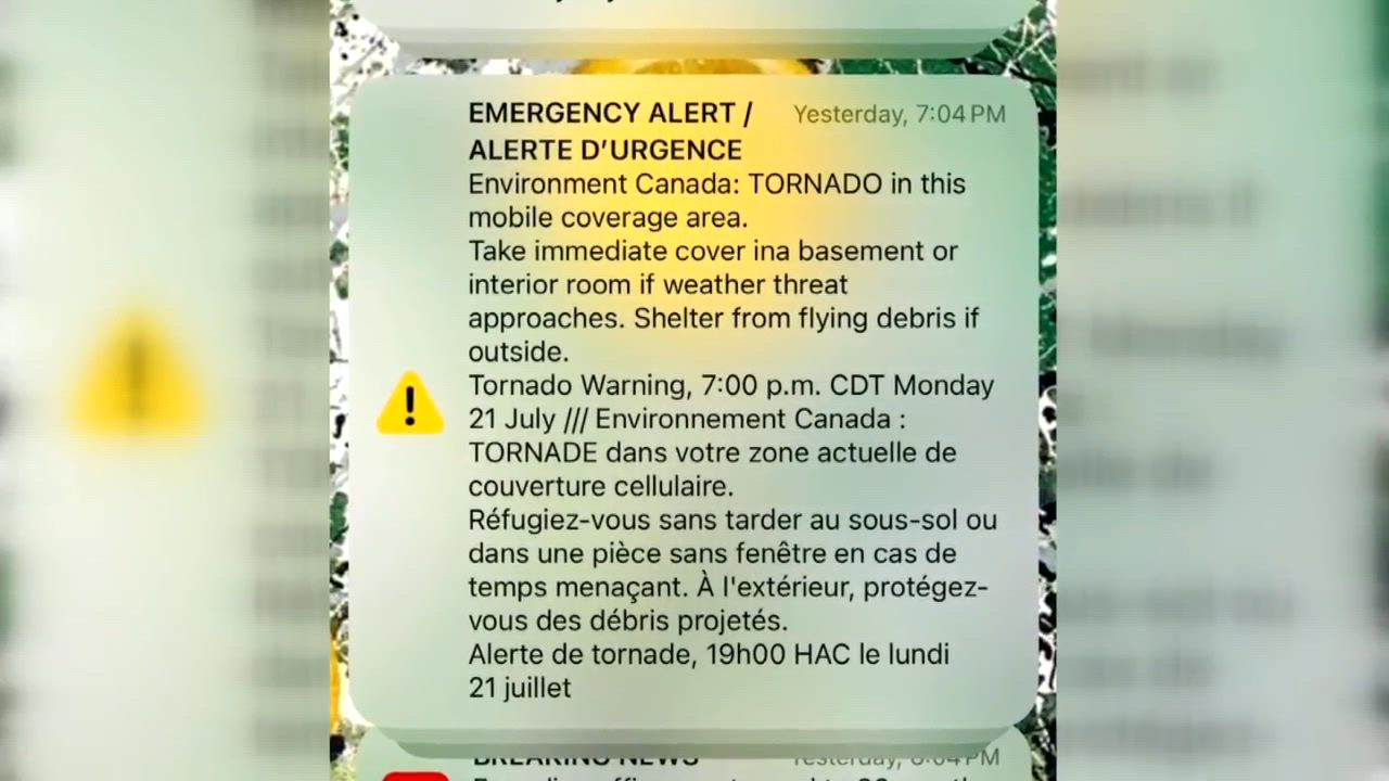 Emergency alert test Wednesday afternoon