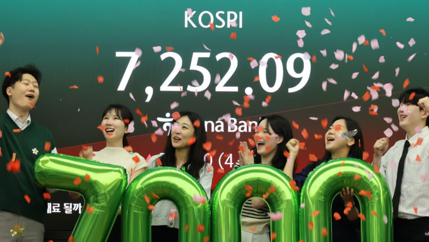 코스피 7천 돌파…개미·반도체 '쌍끌이'