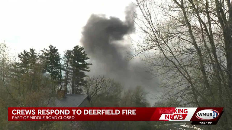Multiple crews battle 5-alarm brush fire on Deerfield's Middle Road