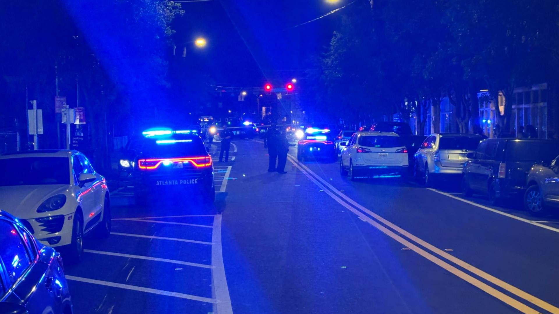 Multiple people shot near downtown Atlanta | Large crime scene