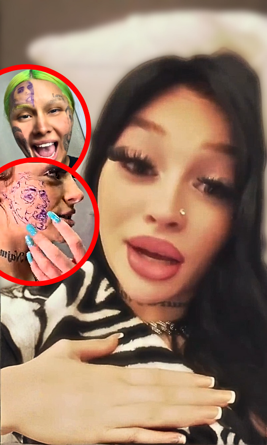 YoungLo’s side piece gets her face tattooed 🚨
