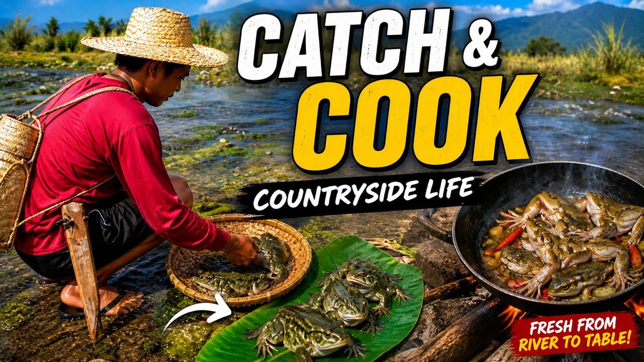Catch and cook adventure in the peaceful countryside