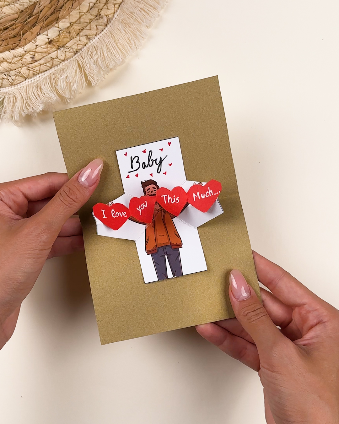 Adorable DIY love card 💌