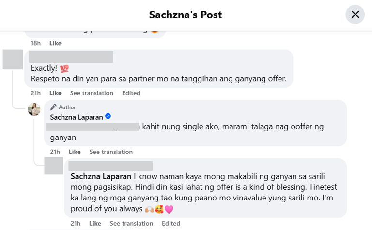 Sachzna Laparan reveals receiving 'indecent proposal' in exchange for a ...