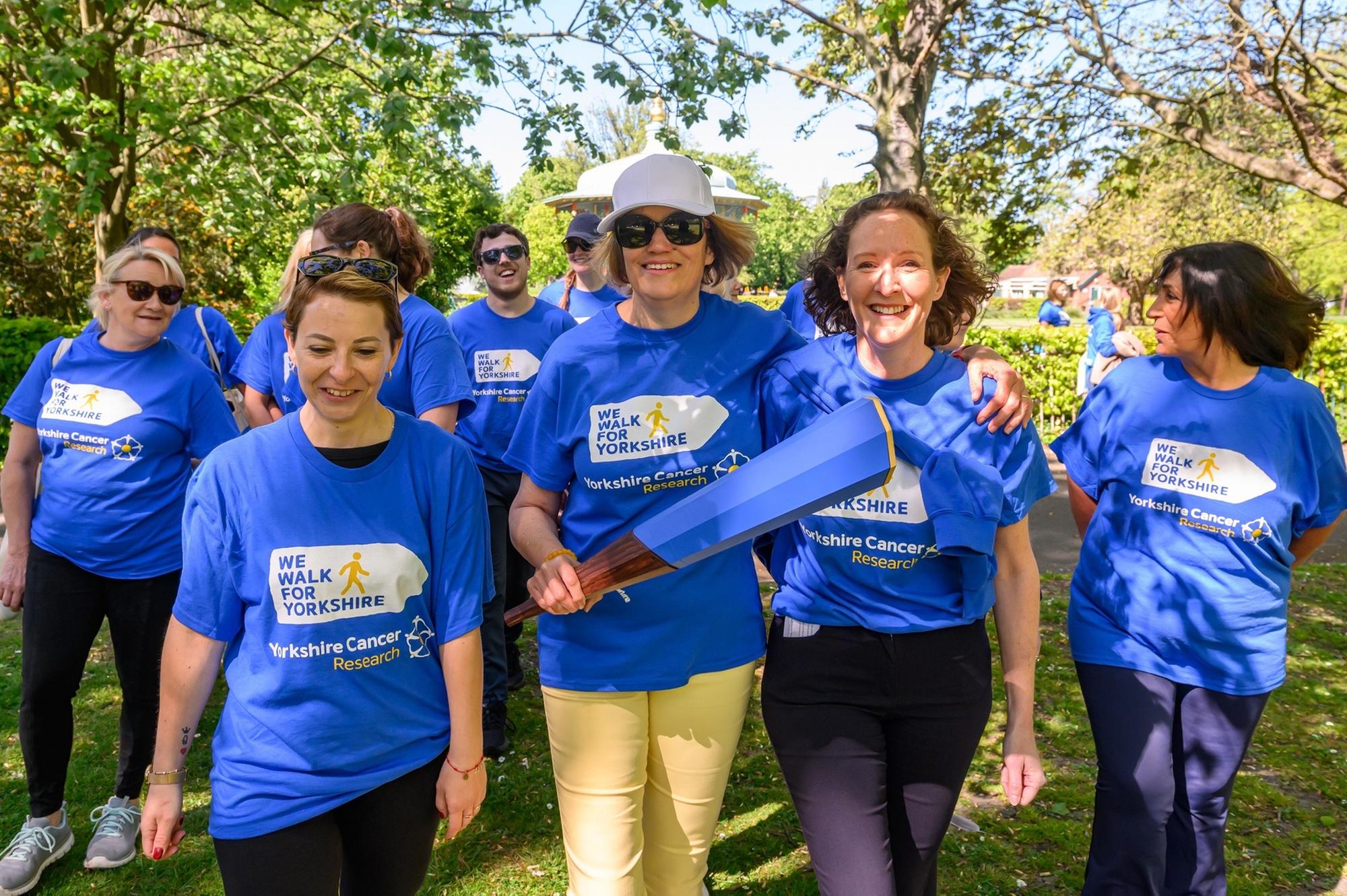 Josie helps launch 'Baton for Yorkshire' campaign