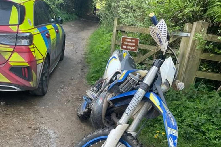 Walkers and cyclists terrorised by illegal off-road bikes at Chorley ...