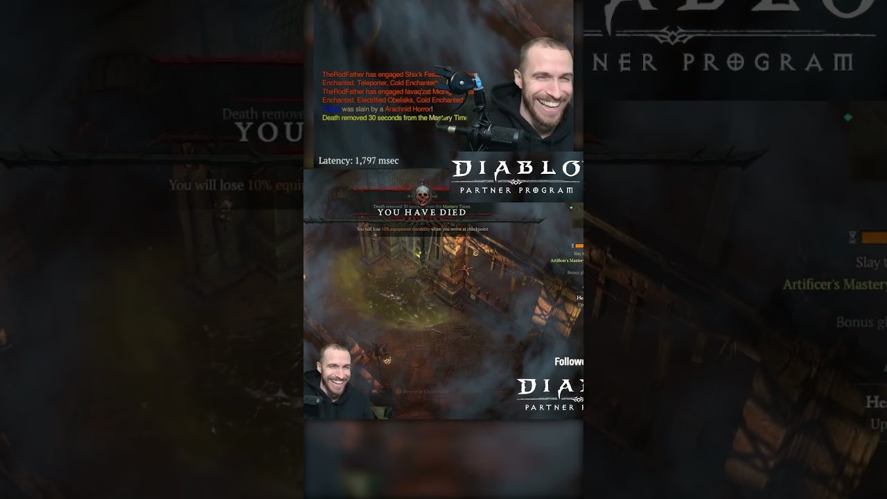 When your router dies mid Diablo 4 stream, this happens.