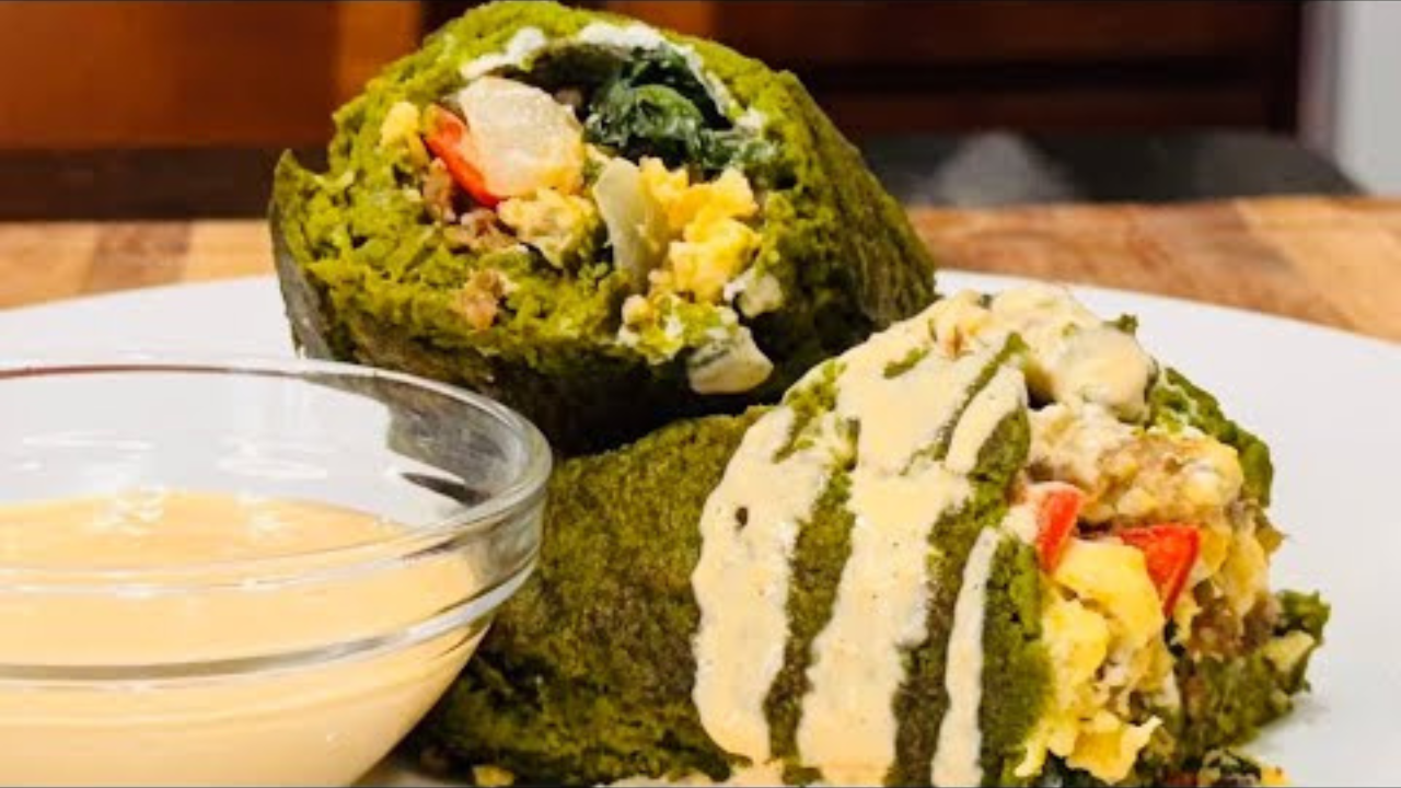 3 ingredient spinach wraps easy breakfast recipe ideas