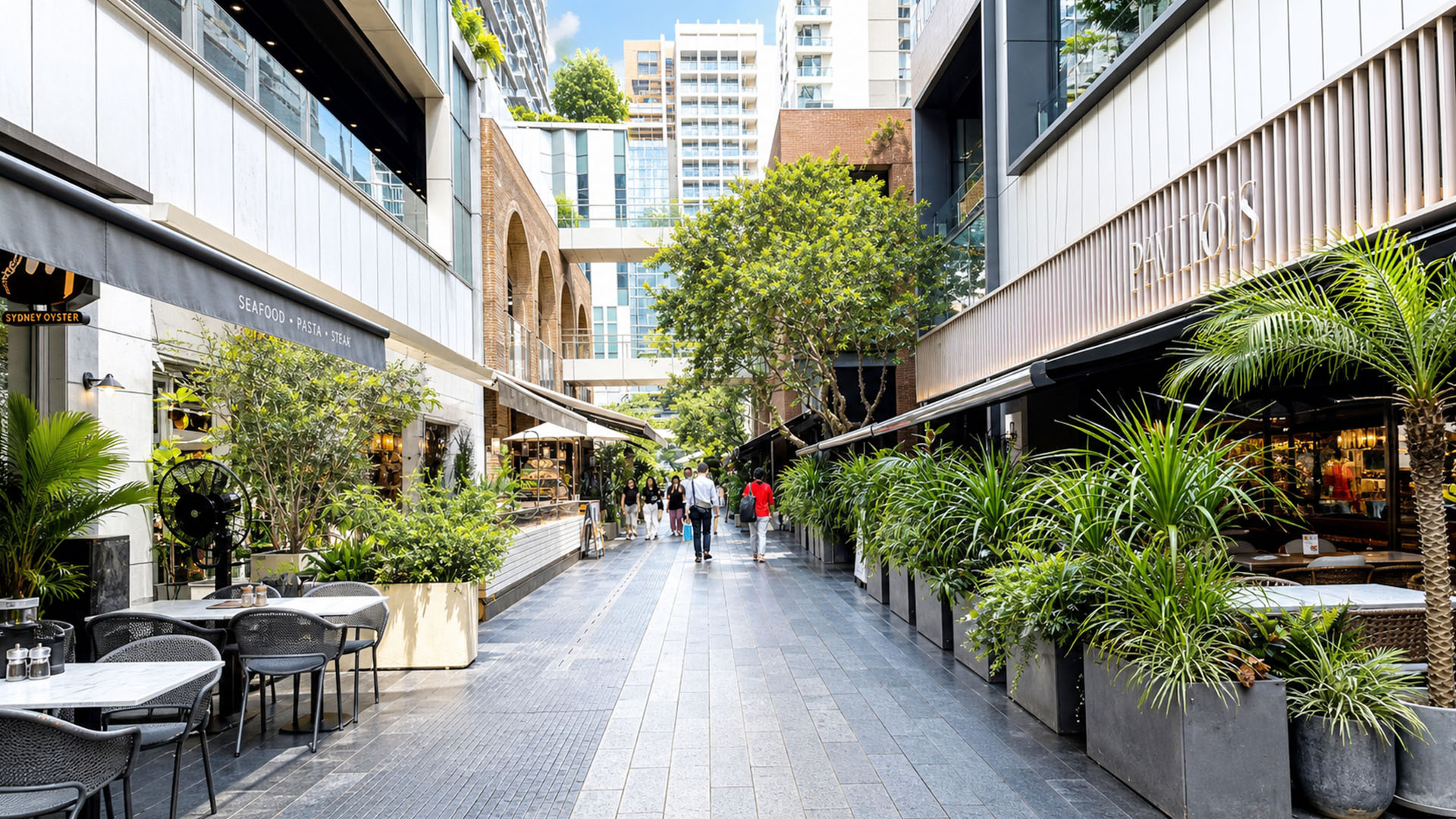 What makes this modern street in China so pleasant to explore