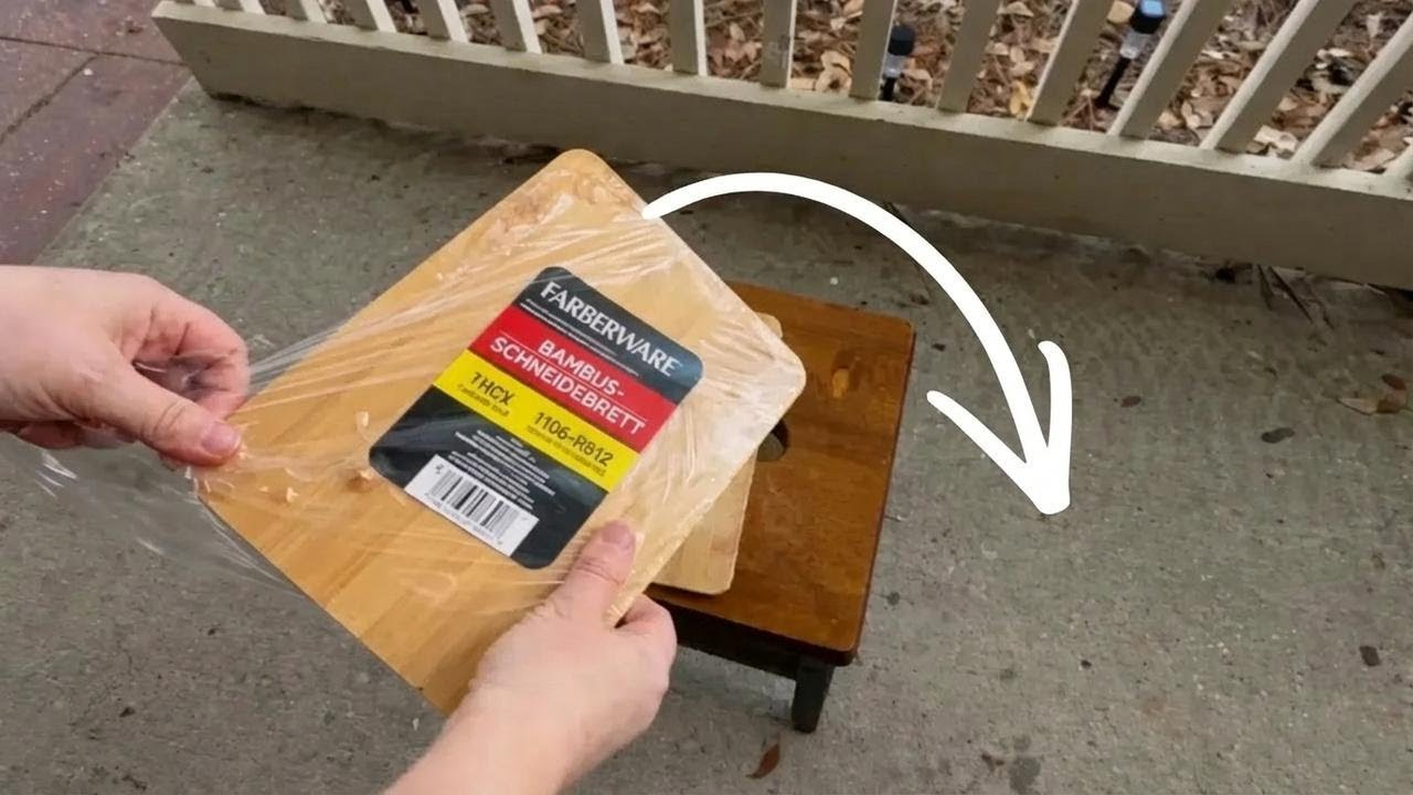 Sie legt ein Schneidebrett auf die Terrasse – genialer Trick für deine ...