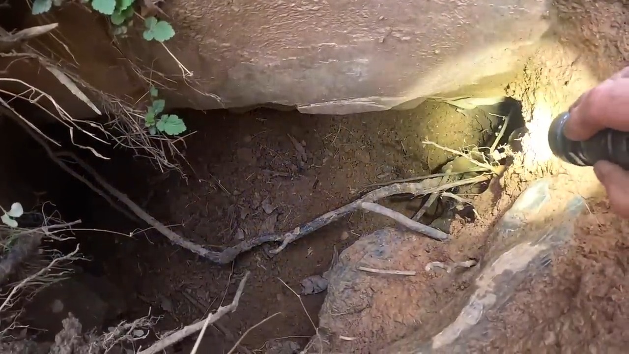 He went back for the mystery rock - and the sinkhole had a dirty ...