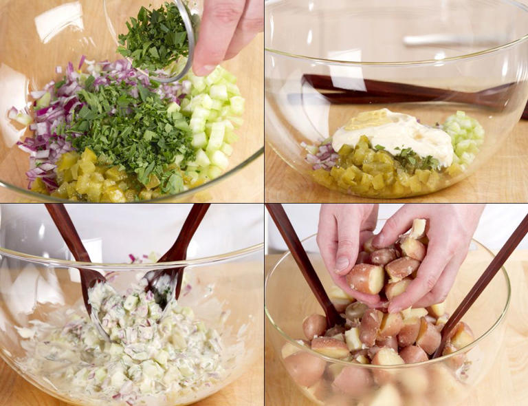 Ensalada de patatas, al estilo americano: fácil, diferente y deliciosa