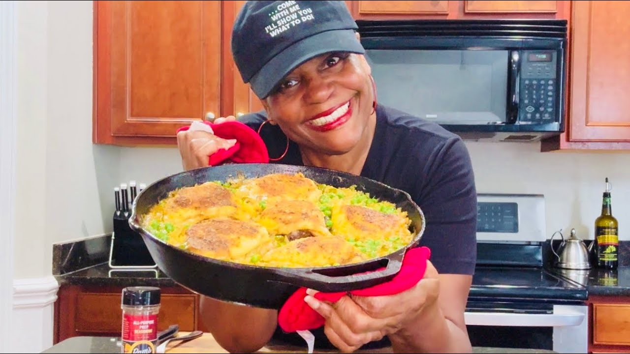 One skillet chicken rice and peas casserole easy recipe
