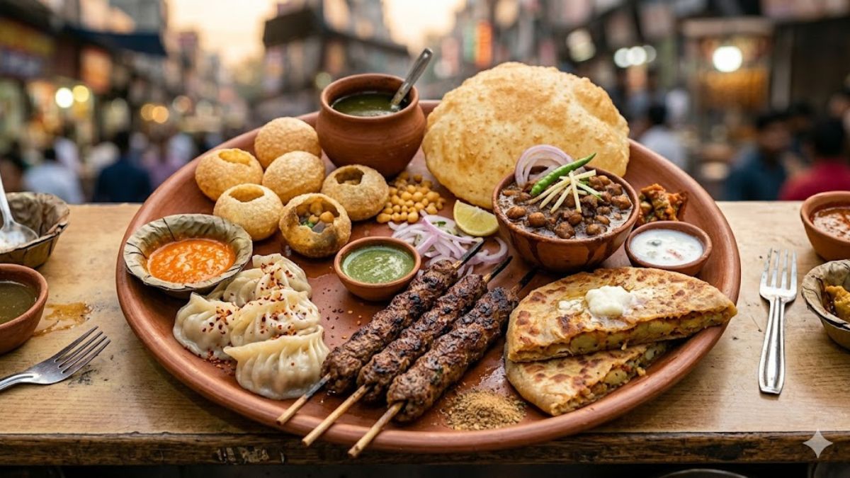 Which city is known as the street food capital of India?