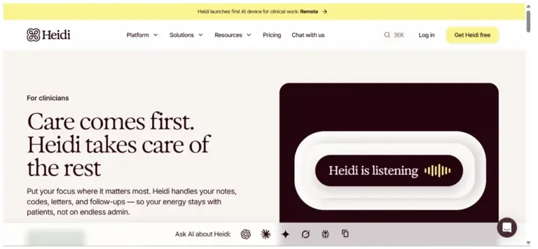 Heidi Remote Review 2026: Wearable AI scribe hardware for clinicians