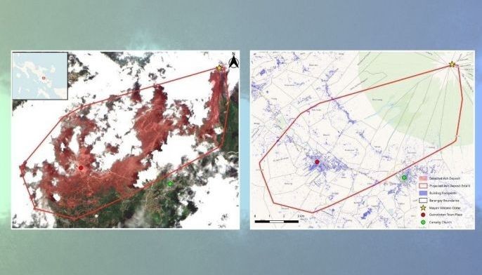 Space agency: Mayon ashfall covers area half the size of Quezon City