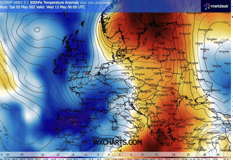 Winds will plunge parts of northern Britain into coldest day of spring ...