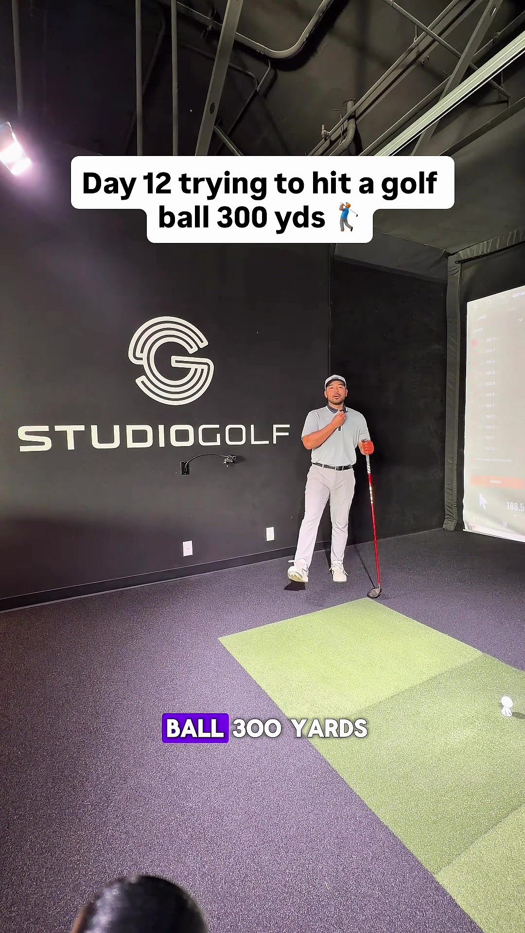 Day 12 in trying to drive 300 yards. Blood, sweat, tears