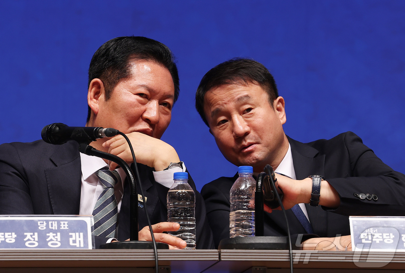 정청래, '연임 도전' 한병도 지원사격…"리더십 연속성 중요"