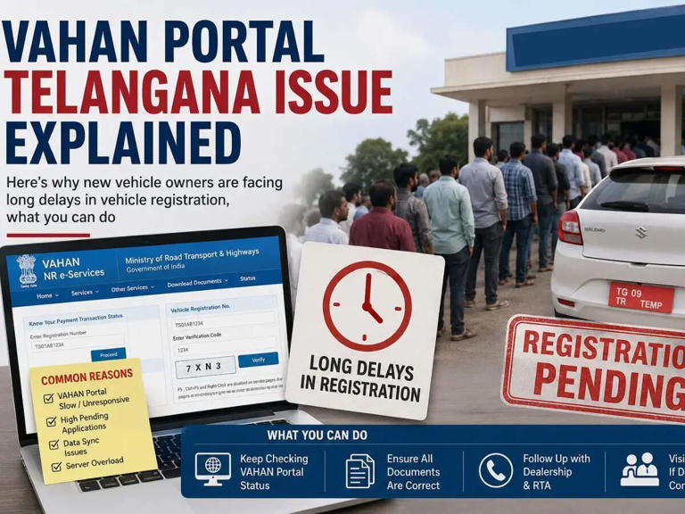 Vahan portal Telangana issue explained: Here's why new vehicle owners ...