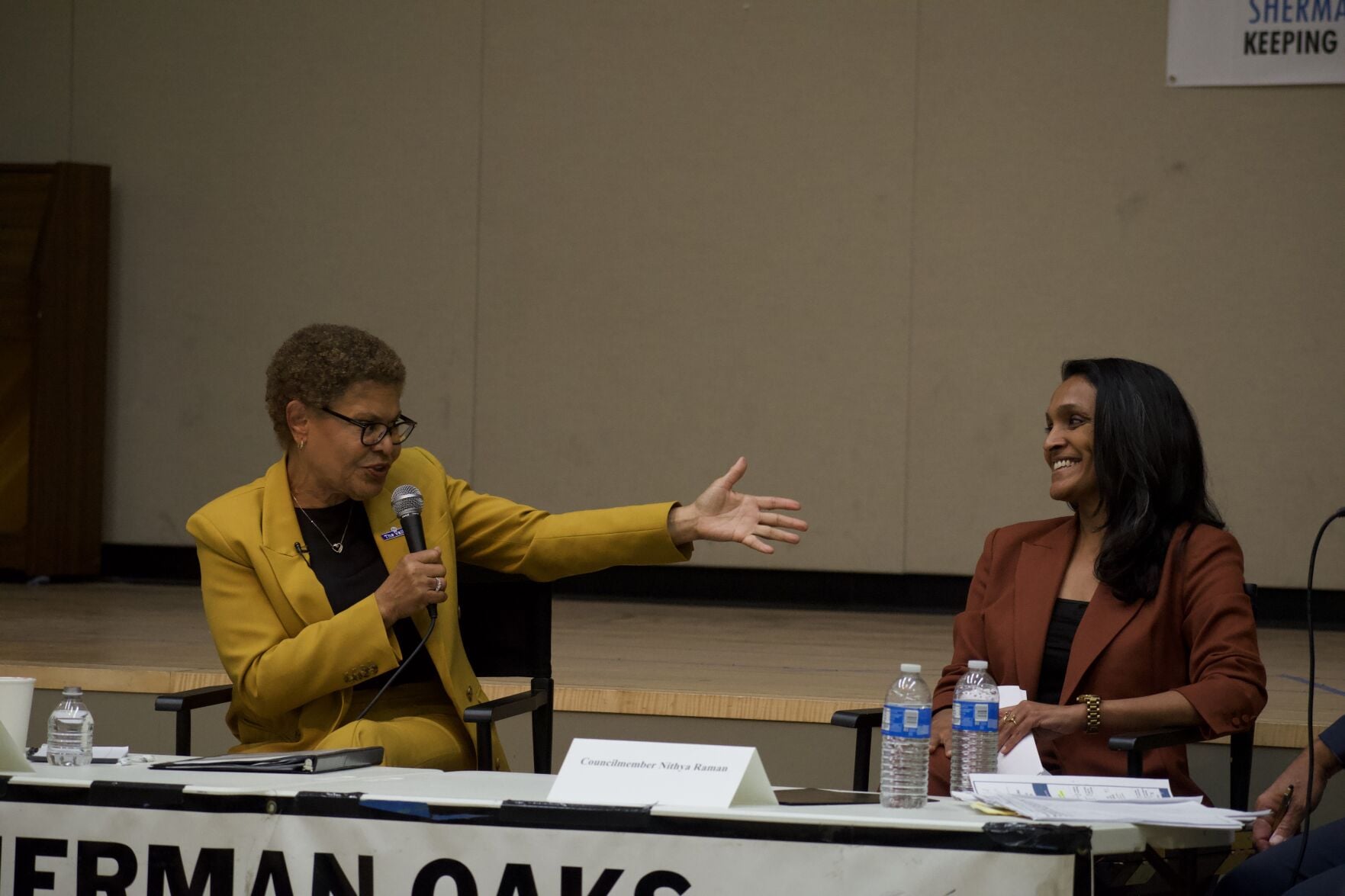 Mayor Bass and Councilwoman Raman trade blame over city's decline in ...