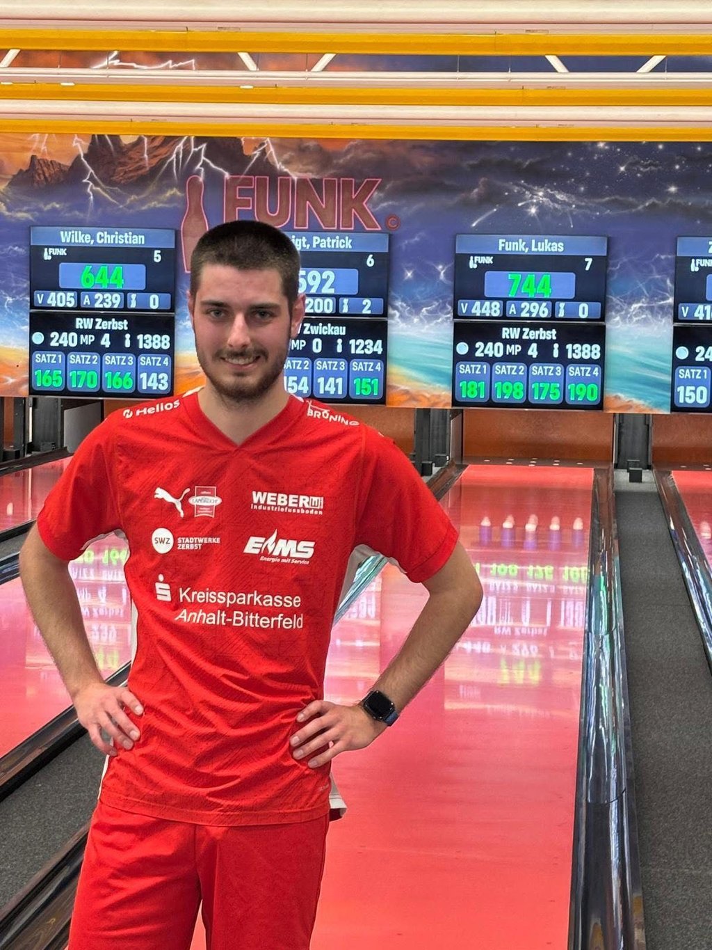 Lukas Funk erzielt einen Pokalrekord