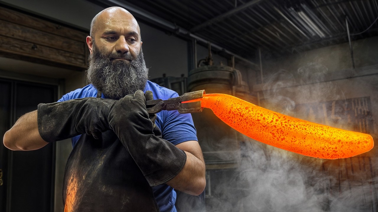 Primitive knife build — raw forging and survival blade