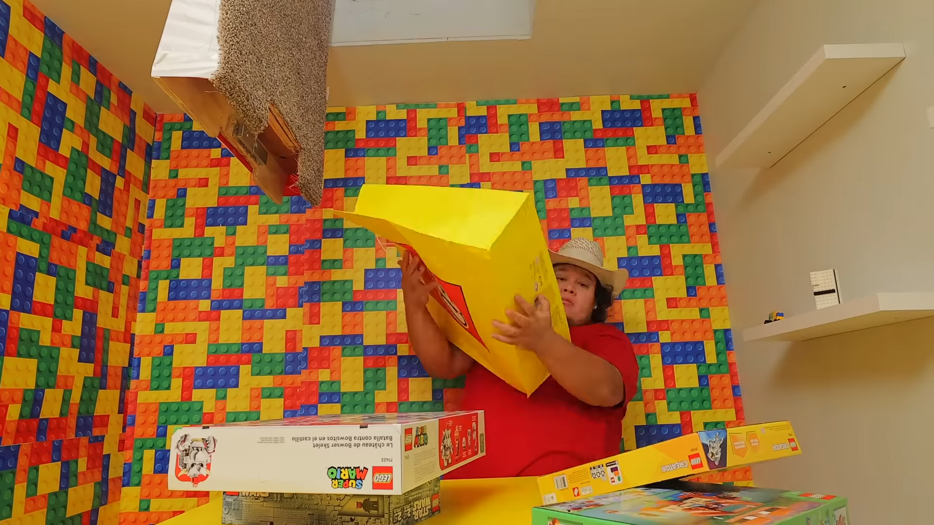 Watch how these grown men build a secret Lego store