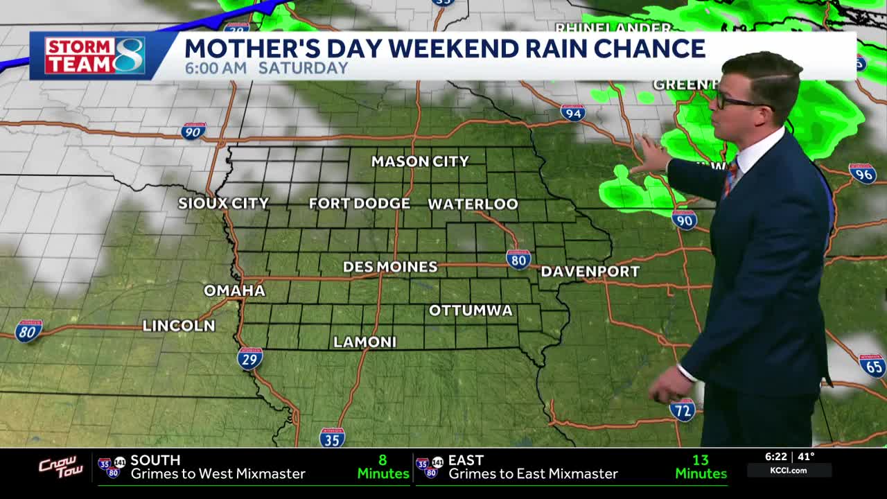 Iowa weather: Warming up towards the weekend with rain chances returning